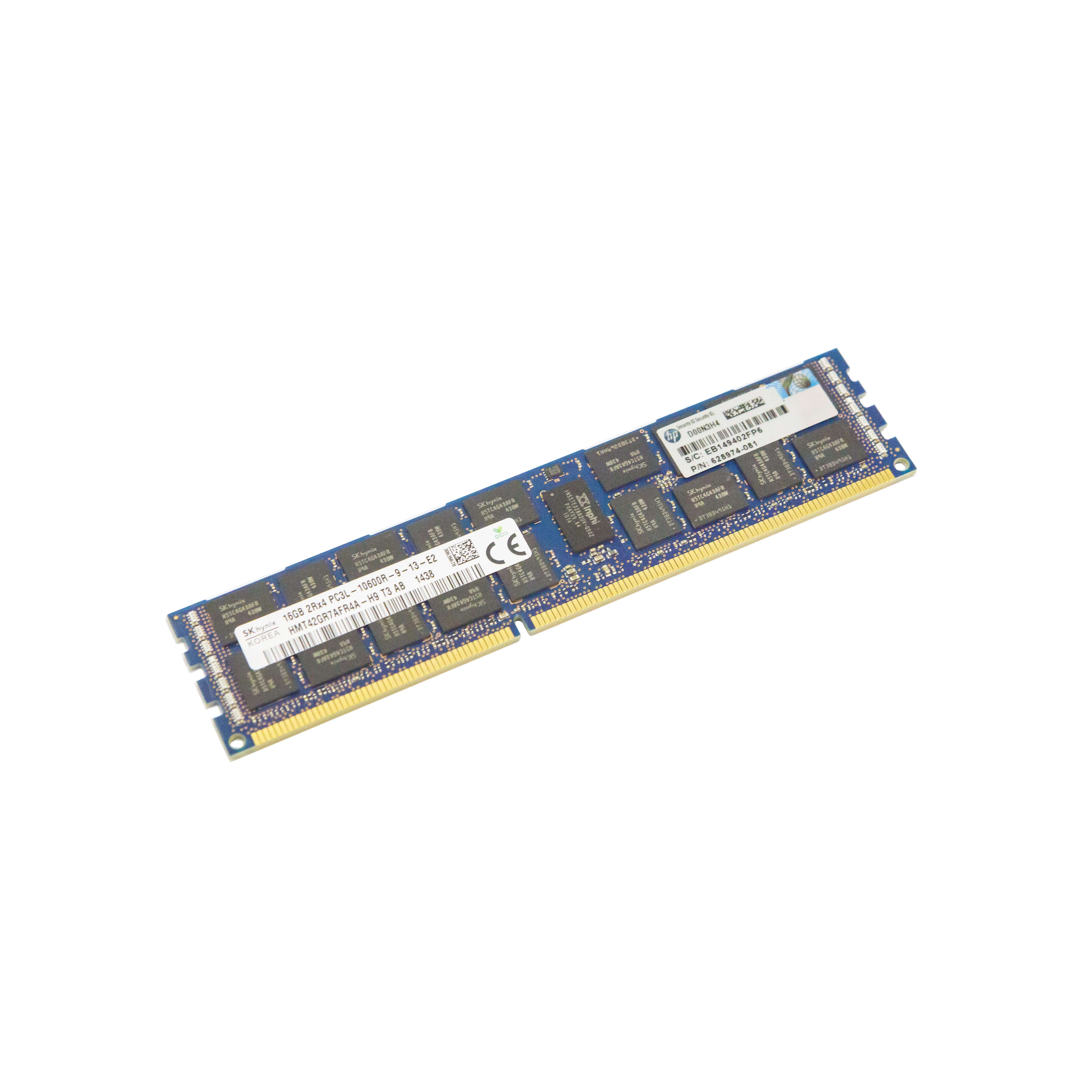 HP 16GB DDR3 RAM 2Rx4 PC3L-10600R 627812-B21 628974-081