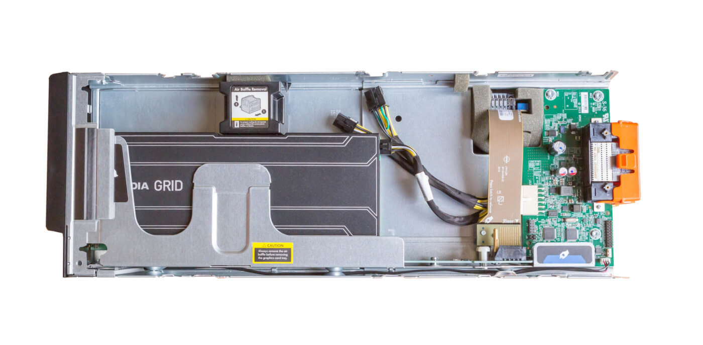 HPE ProLiant WS460c Gen9, 2 x Intel Xeon E5-2680 v3, NVIDIA GRID® K1 GPU - bladeloop